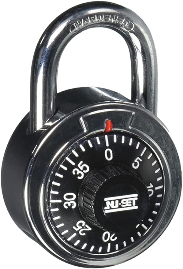 NU-SET Lock | 2-Inch Laminated Steel Combination Padlock | Single Spin ...