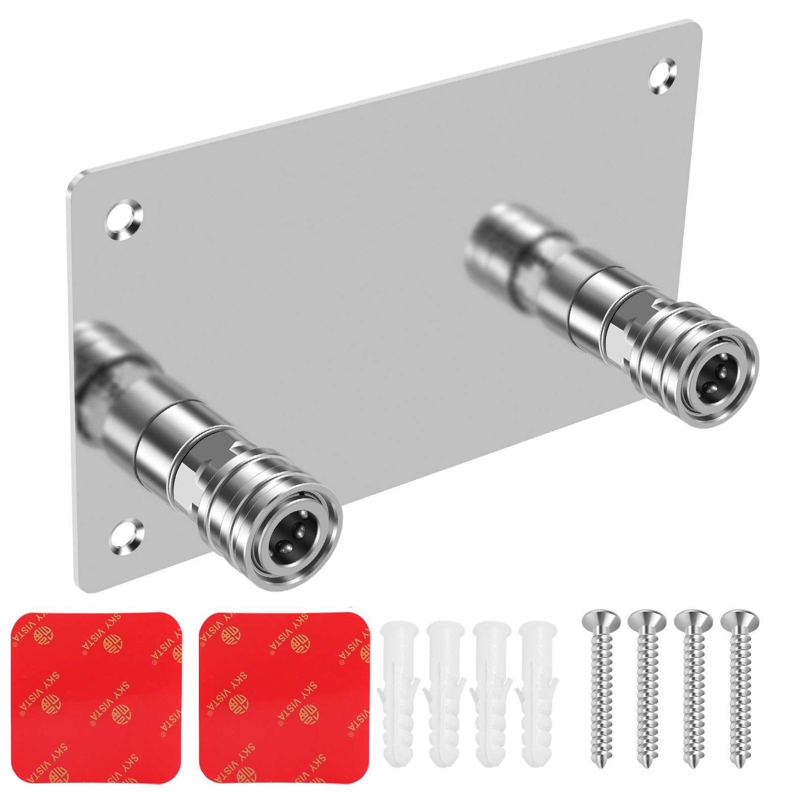 NUAHRHY 1/2Pcs Pressure Washer Wall Bracket Stainless Steel Automatic ...