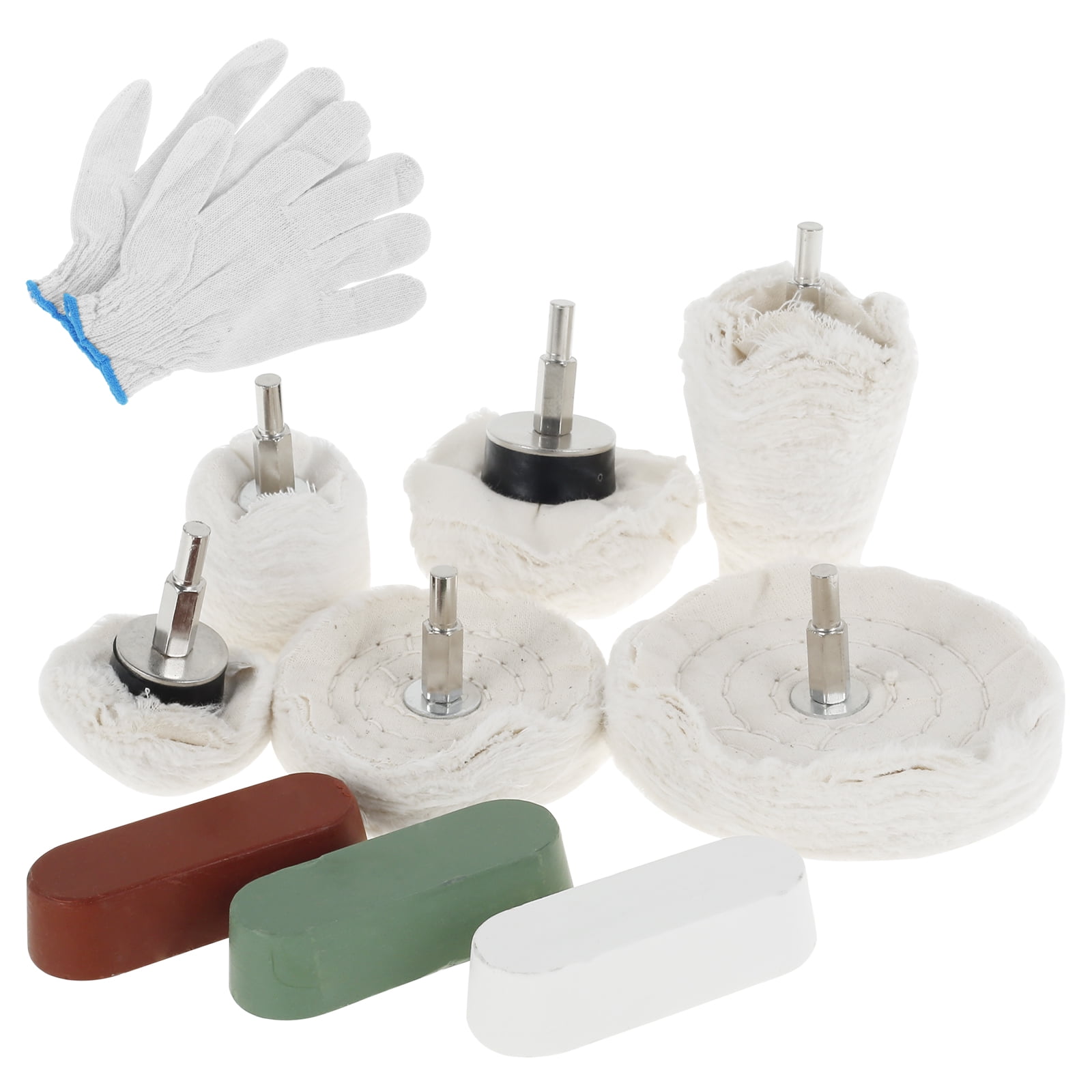NUAHRHY 10Pcs Polishing Wheel for Drill Professional Buffing Wheel Kit ...