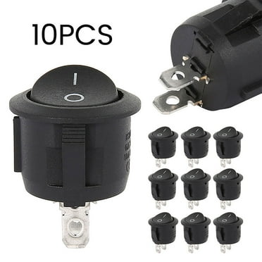 3-Pack JacobsParts Green LED Rocker Toggle Switches 12V 20A ON/Off ...