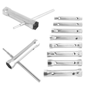 Uxcell L Shaped Angled Socket Spanner 8mm High Carbon Steel Double ...
