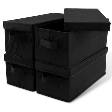 Stock Your Home Stackable DVD Storage Box - Faux Leather Media ...