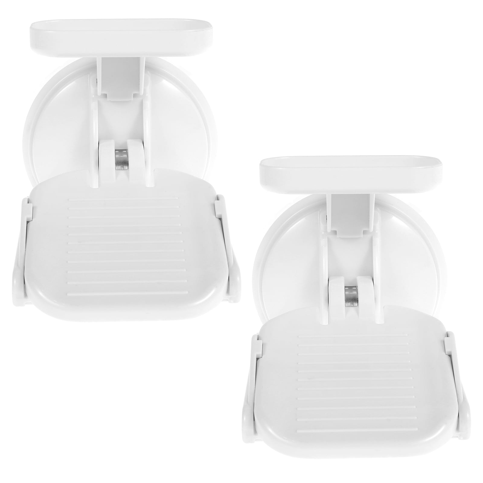 NUAHRHY 2 Pcs Shower Foot Rest with Suction Cup Foldable Shower Step ...