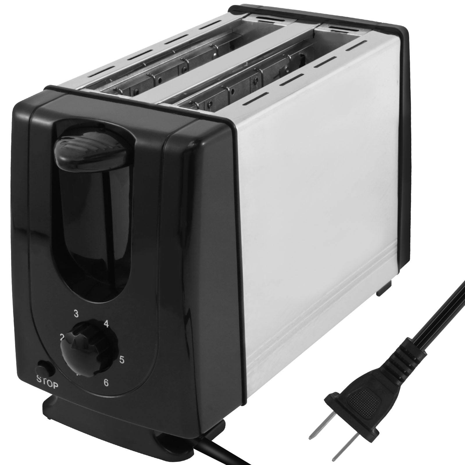 NUAHRHY 2 Slice Toaster Compact 2 Slots Toaster with 6 Browning Levels ...