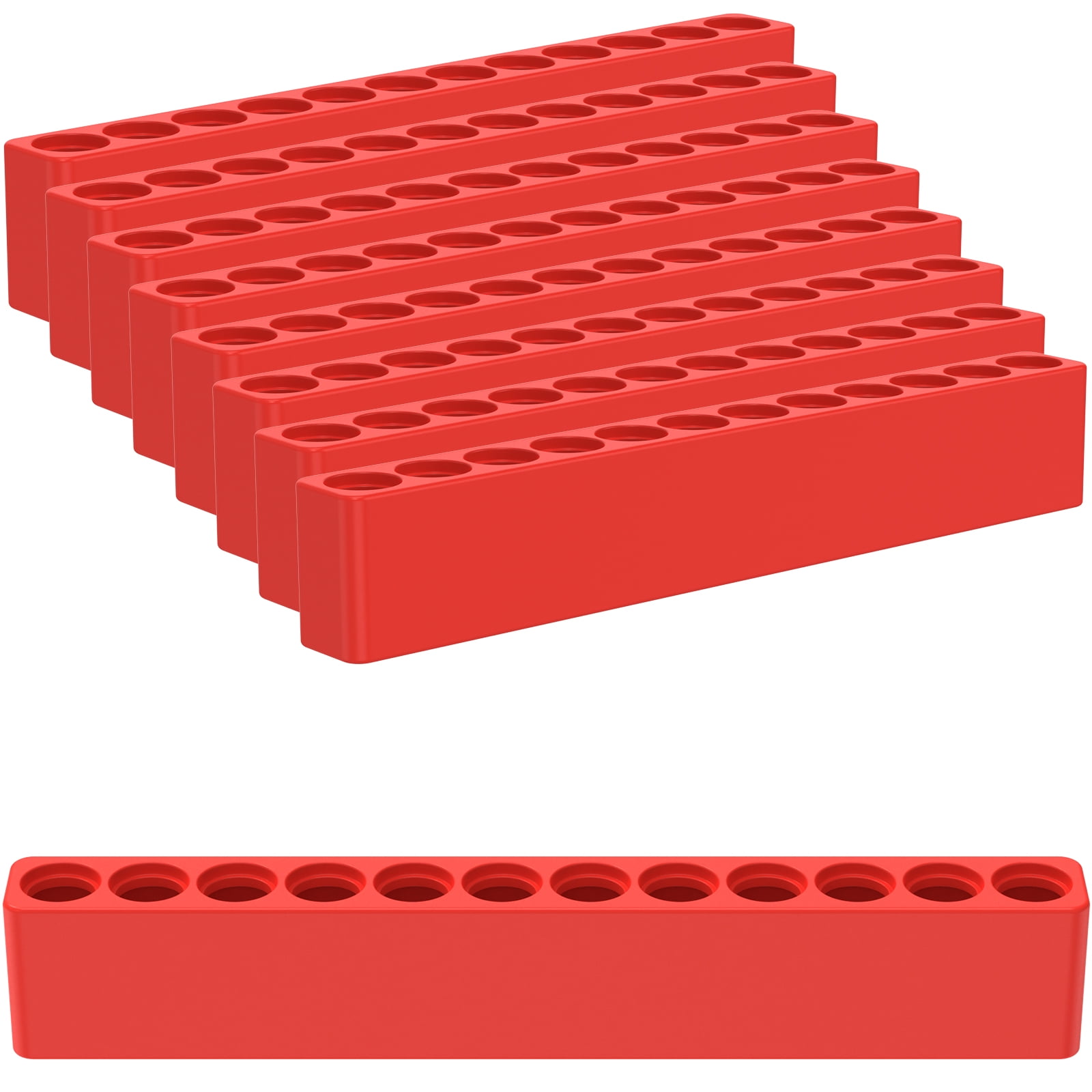 NUAHRHY 21Pcs Hex Bit Holder 12 Holes Hex Bit Organizer Portable ...