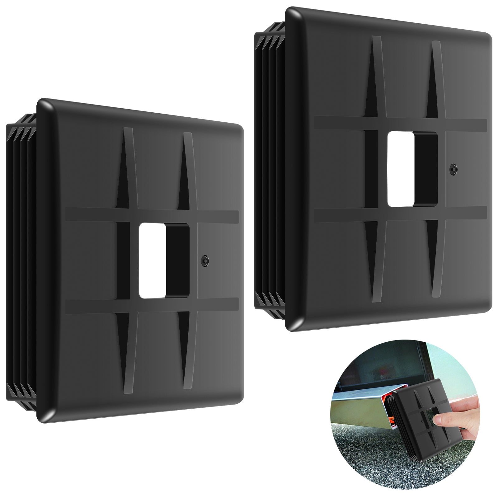 NUAHRHY 2Pcs 4" RV Bumper End Cap for Camper and Travel Trailer RV ...