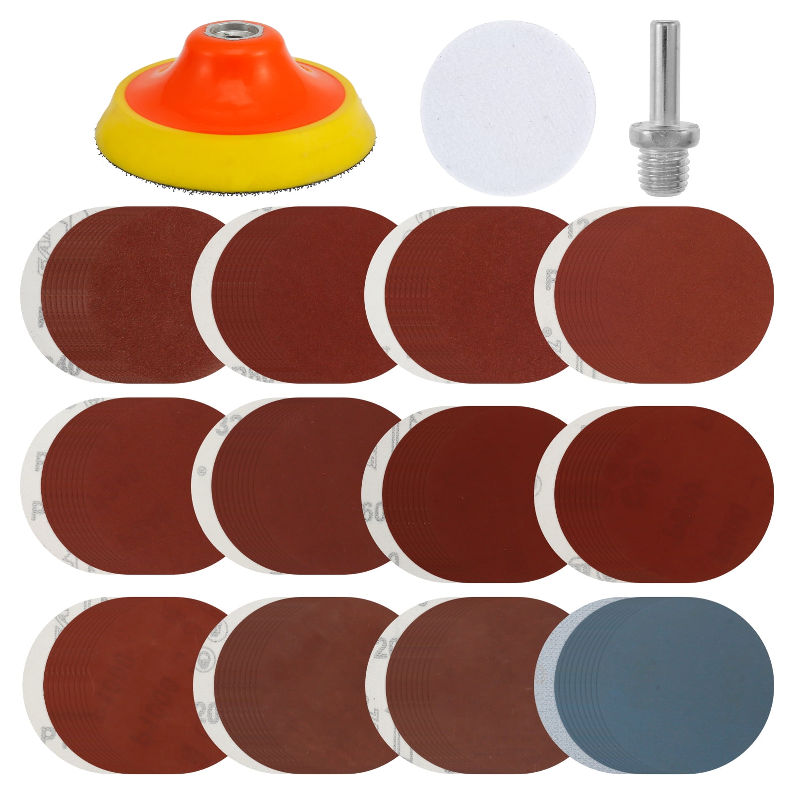 NUAHRHY 4 Inch Disc Sanding Pads Practical Hook and Loop Backing Pad ...