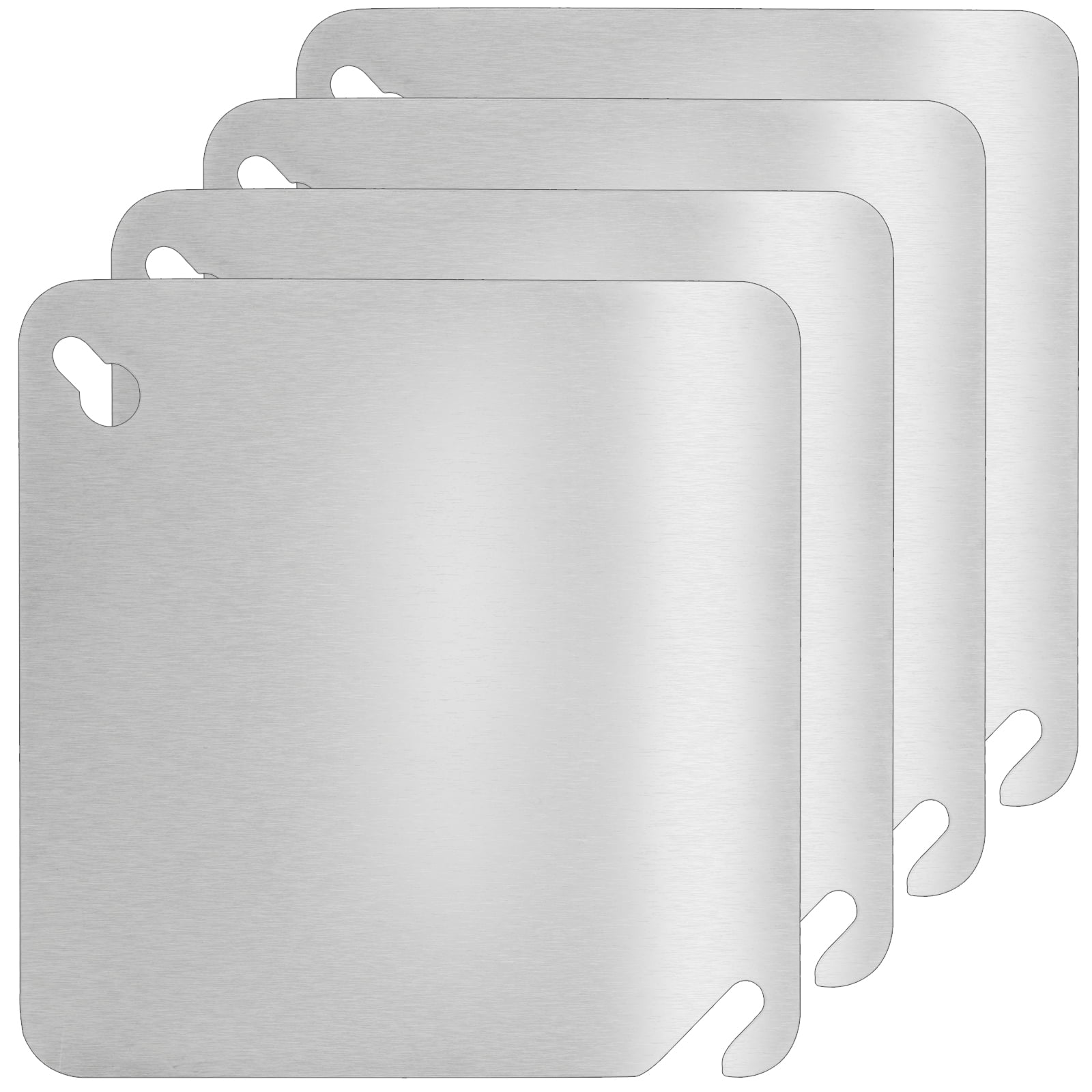 NUAHRHY 4Pcs Metal Electrical Box Cover Plates Robust 4 inch Square ...