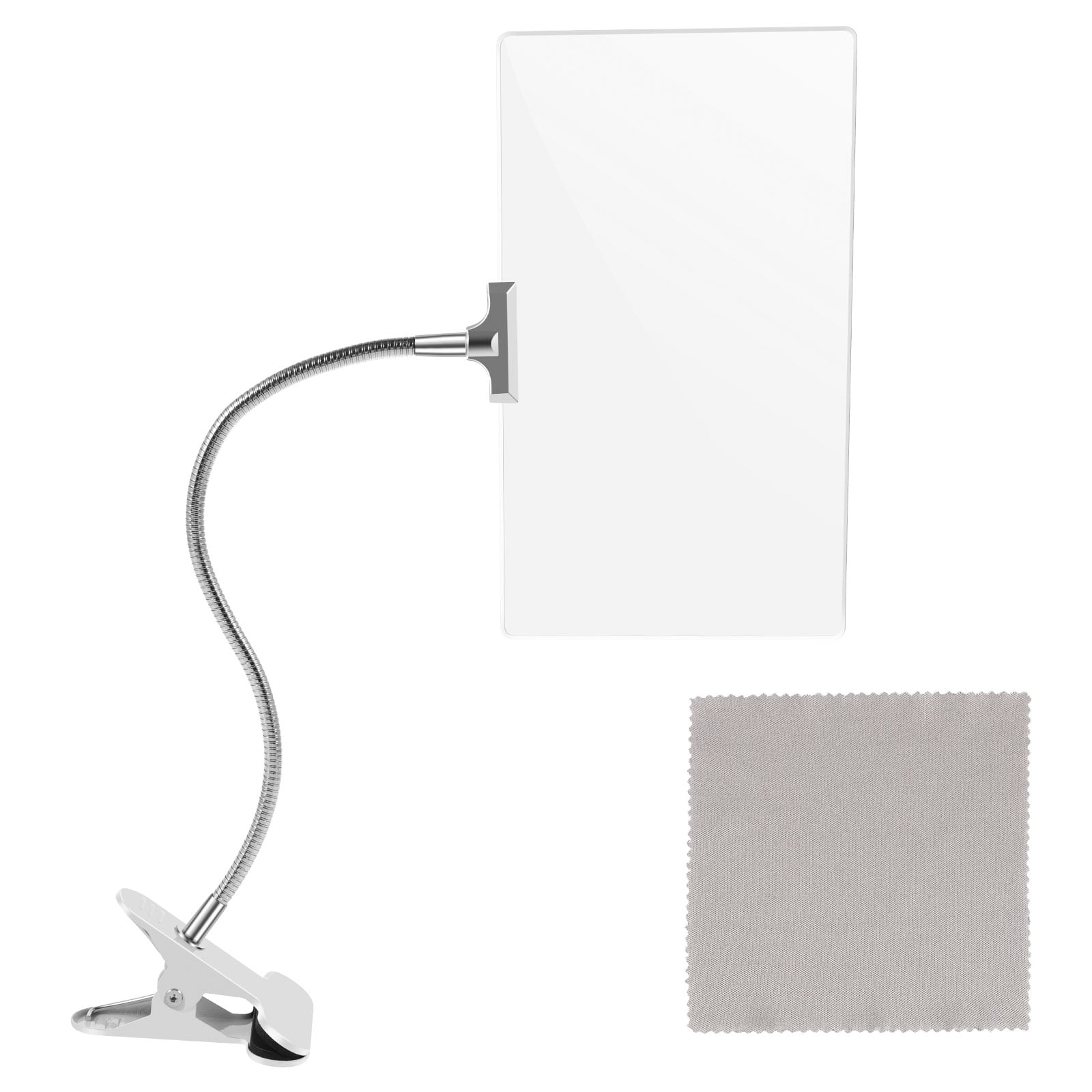 NUAHRHY 4X Magnifying Glass with Clip Large Page Magnifier with 360 ...