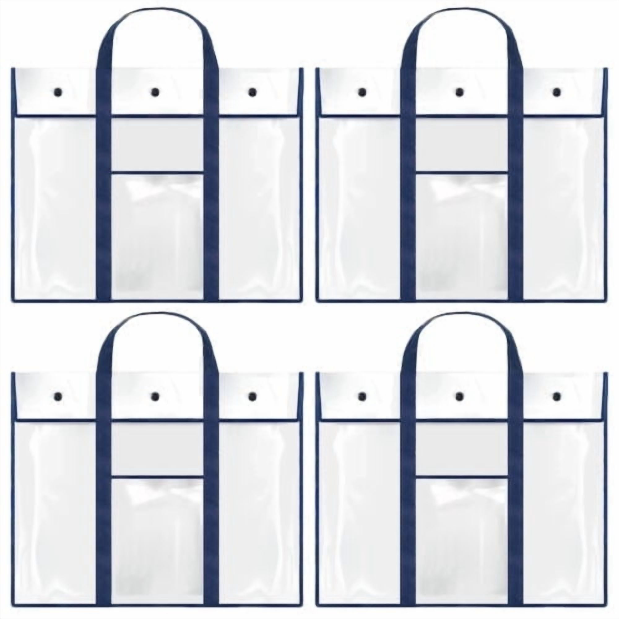 NUAHRHY 4pcs Art Portfolio Bag PVC Carrying Case Poster Storage Pouch ...