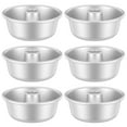 NUAHRHY 6Pcs Pound Cake Pan Nonstick Tube Cake Pan Stackable Pound Cake ...