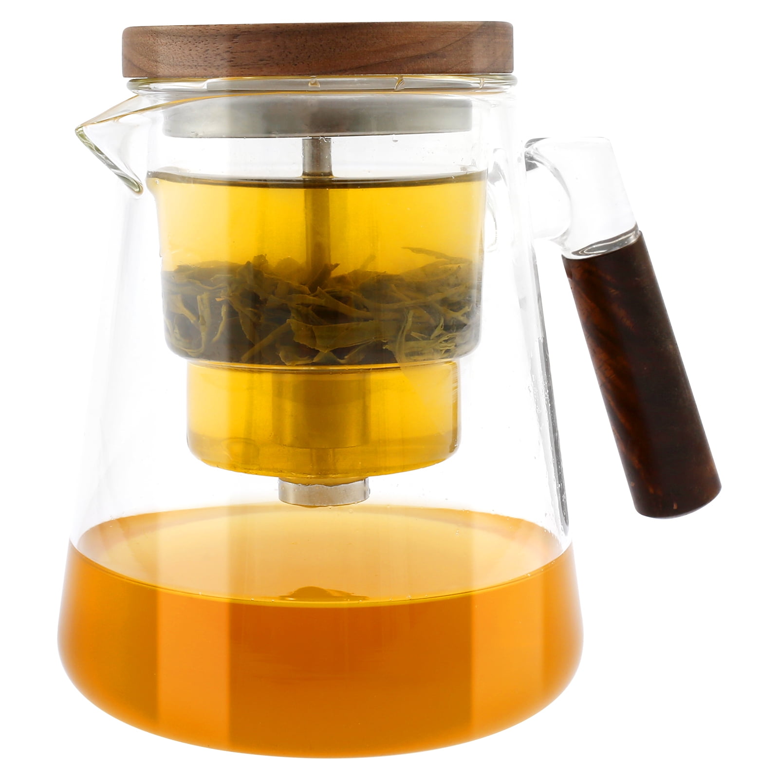 NUAHRHY 800ml Glass Teapot with Removable Strainer Innovative Water ...