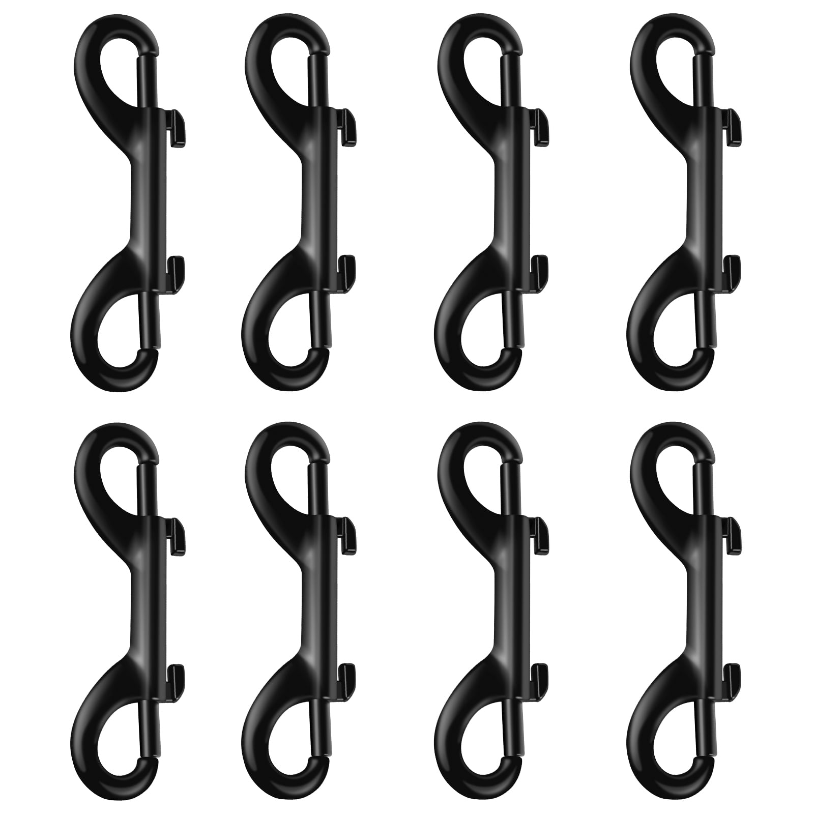 NUAHRHY 8Pcs Double Ended Bolt Snaps Hooks 3.5 inch Zinc Alloy Double ...