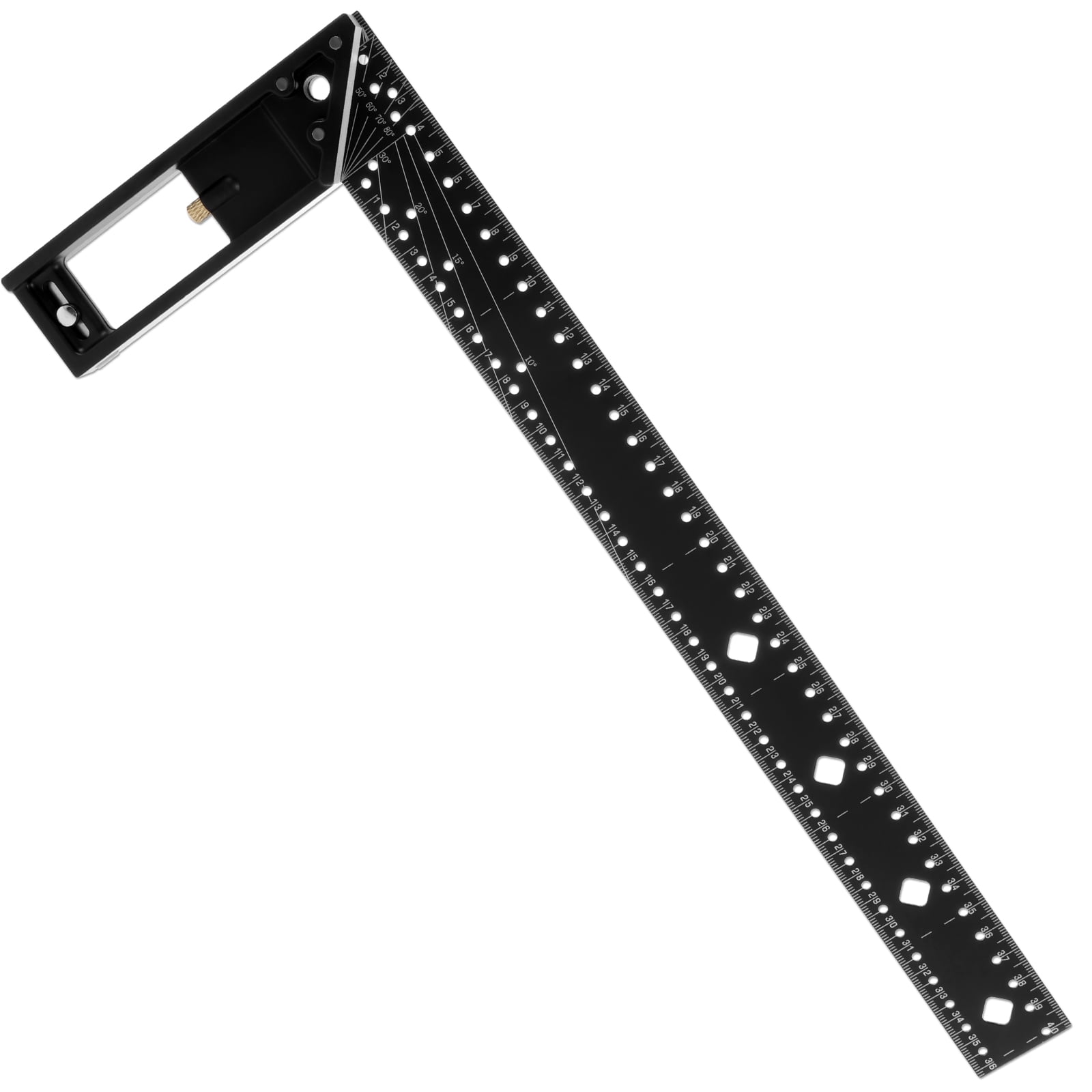 NUAHRHY Aluminium Alloy Right Angle Ruler With Multi Holes Stable Quick ...