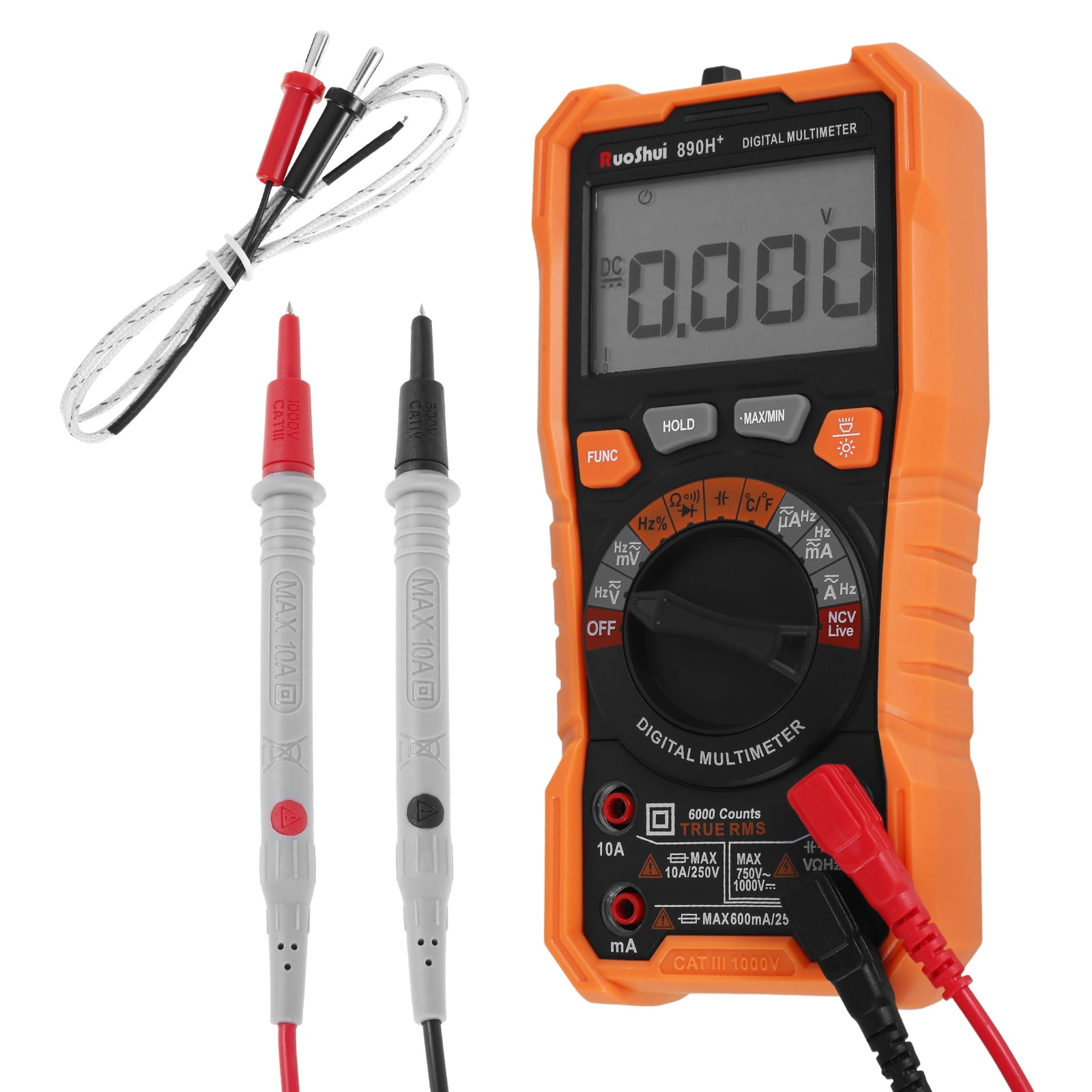 NUAHRHY Digital Multimeter Portable Multimeter Tester Accurate Voltage ...