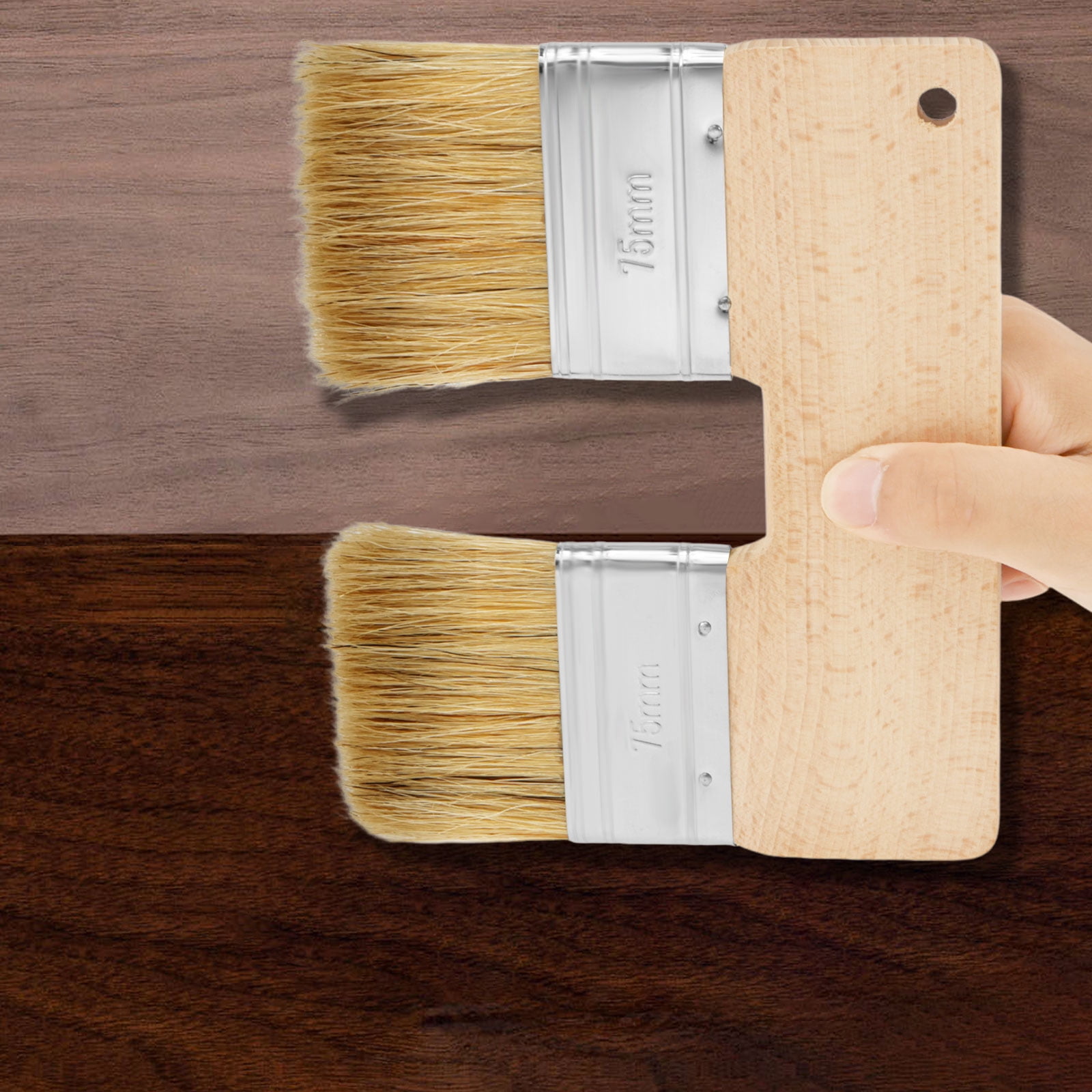 NUAHRHY Double Paint Brush U Shaped Double Color Brush Reusable Double ...