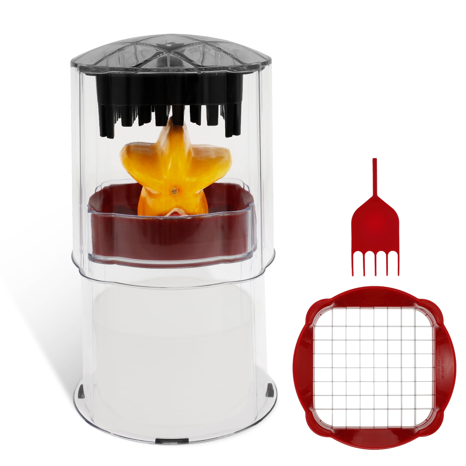 NUAHRHY Fruits Slicer Cup Sturdy Fruits Slicer Fast Cutting Several ...