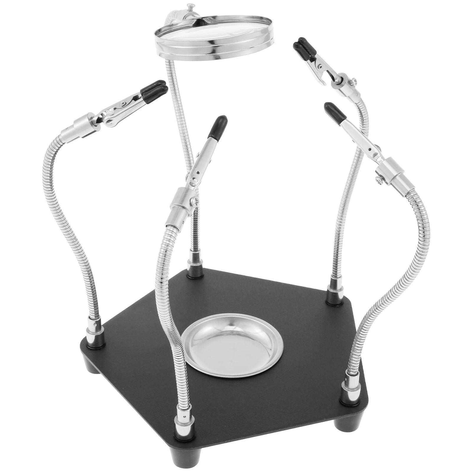NUAHRHY Helping Hands Soldering Station with Magnifying Glass Nonslip ...
