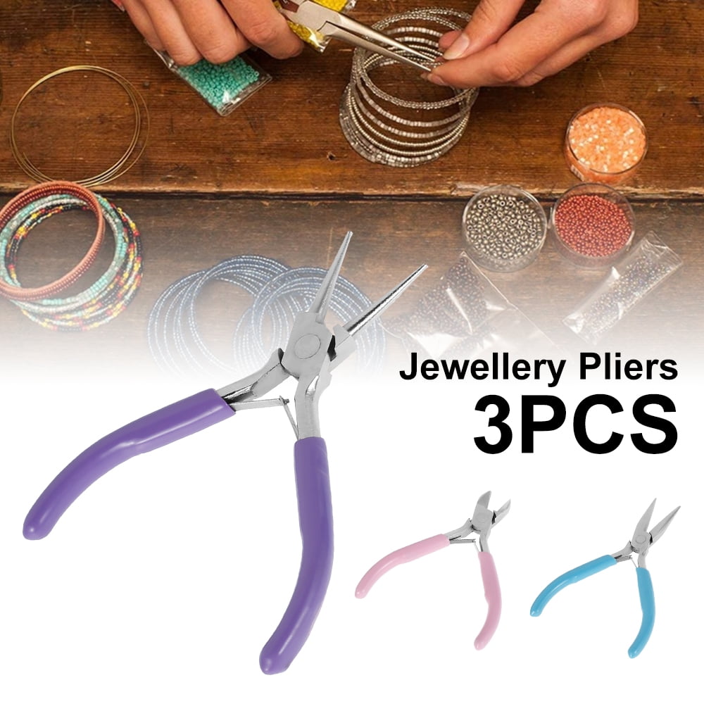 NUAHRHY Jewelry Pliers Mini Jewellery Beading Pliers Kits Repair Making ...