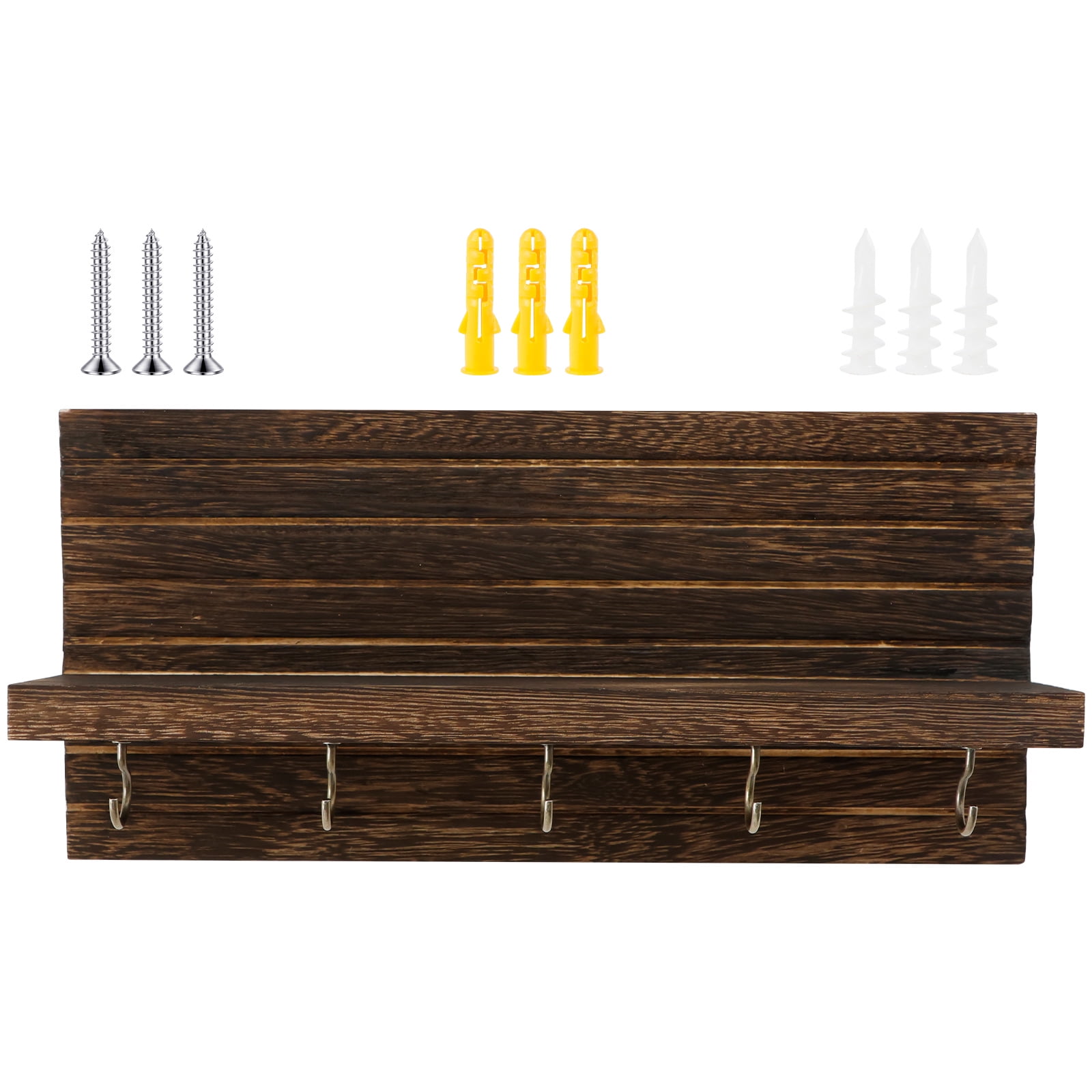 NUAHRHY Key Holder Rack for Wall Decorative Entryway Key Shelf with 5 ...