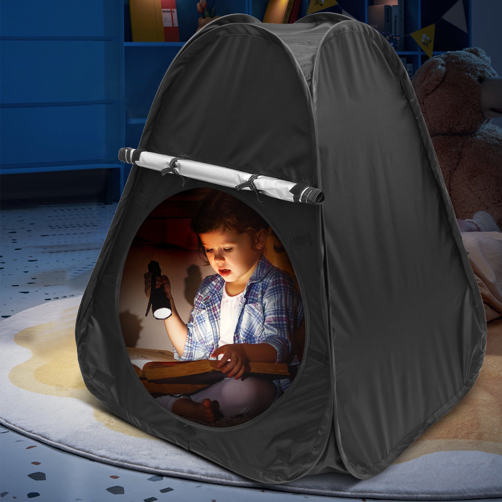 NUAHRHY Kids Indoor Tents Easy to Fold and Use Play Tent Canvas ...