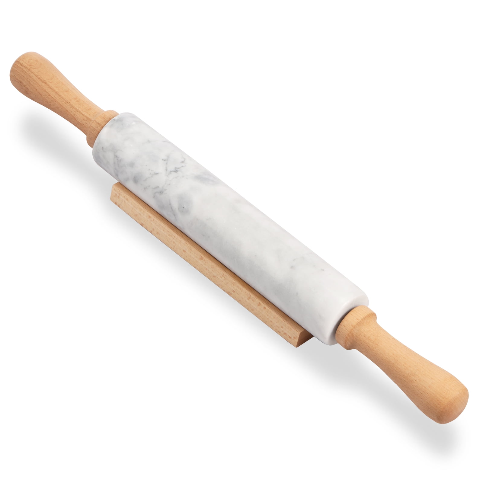 NUAHRHY Marble Rolling Pin 19inch Nonstick Marble Dough Roller with ...