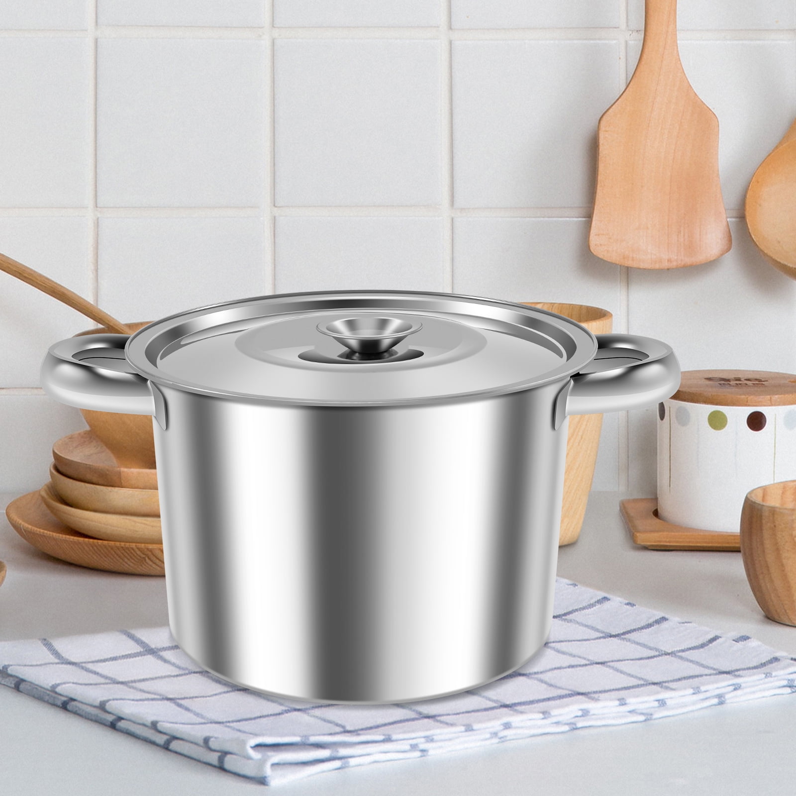 NUAHRHY Oil Filter Pot with Basket and Lid Stainless Steel Oil Strainer ...