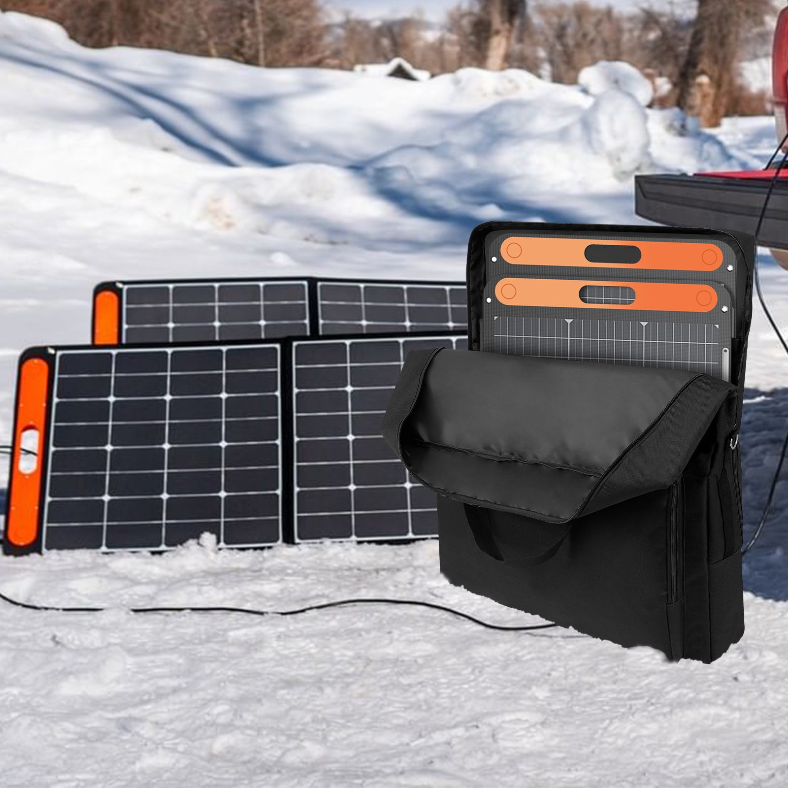 NUAHRHY Oxford Cloth Folding Solar Panel Storage Bag Waterproof Solar ...