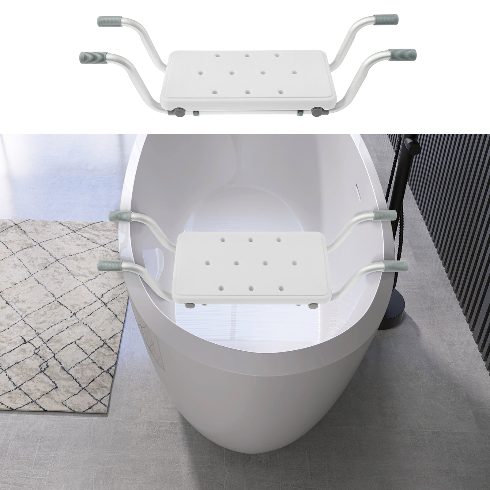 NUAHRHY Suspended Bath Seat with Adjustable Handle Nonslip Suspended ...