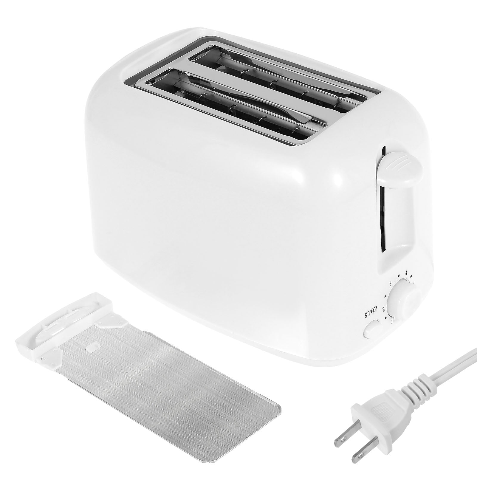 NUAHRHY Toaster 2 Slice Bread Toaster with Double Wide Slots 6 Settings ...