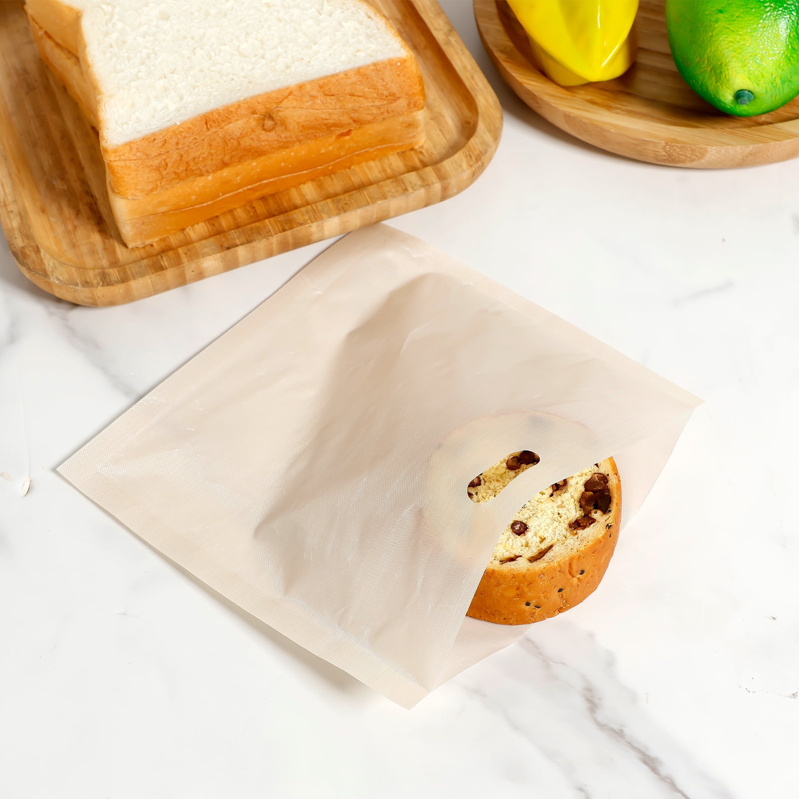 NUAHRHY Toaster Bags Nonstick Toastie Bags Reusable Toast Bags Heat ...