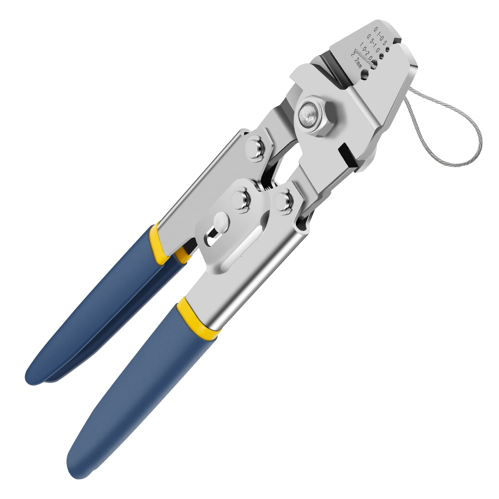 NUAHRHY Wire Rope Crimping Tool Stainless Steel Wire Rope Cutter ...