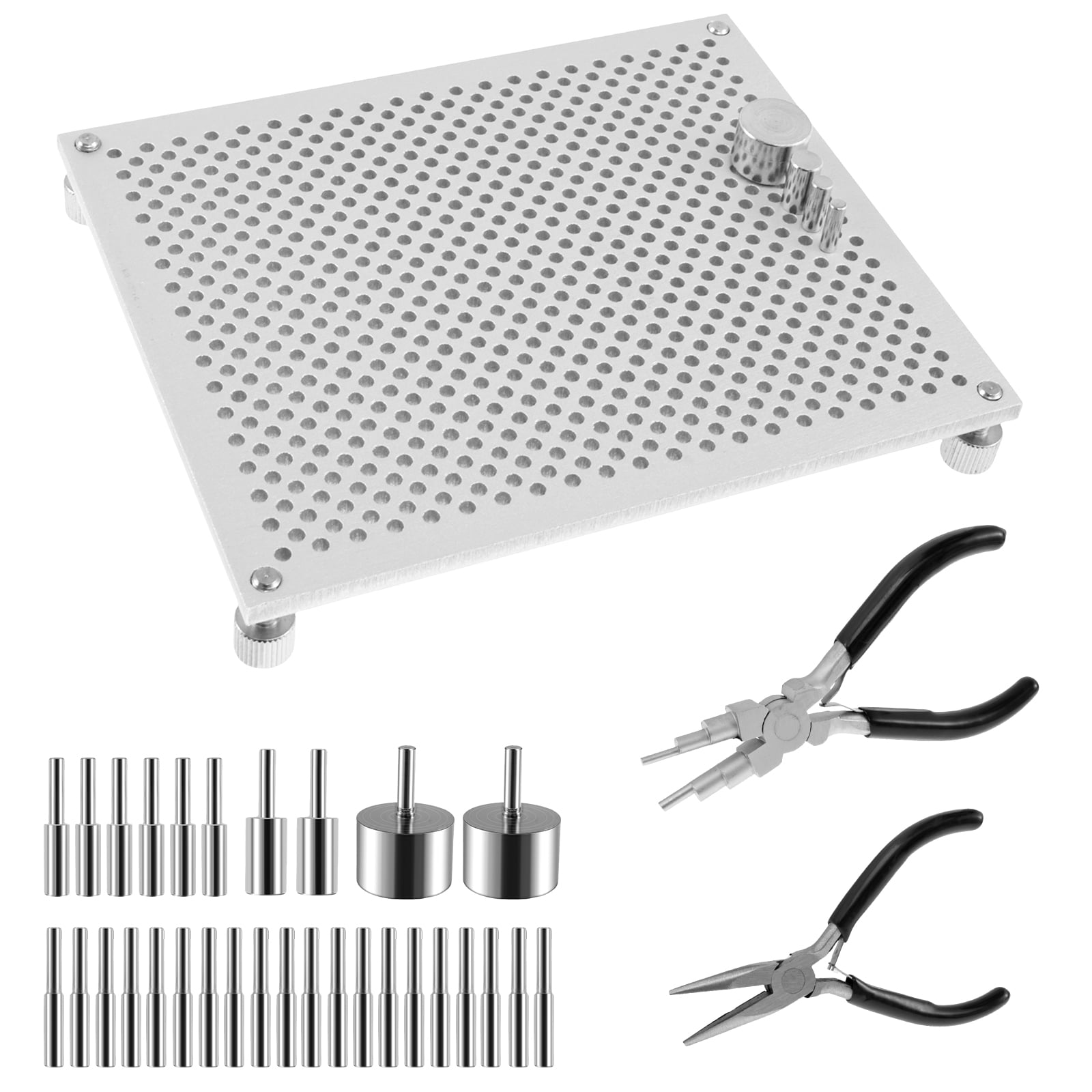 NUAHRHY Wire Wrapping Kit Hardened Aluminum Wire Bending Jig Kit with ...