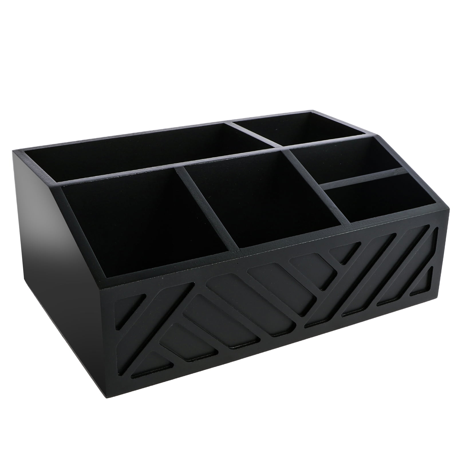 NUAHRHY Wood Paper Plate Dispenser for Kitchen Counter 6 Compartments ...