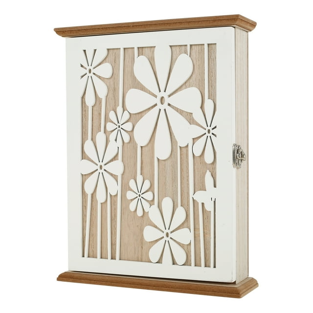 NUAHRHY Wooden Key Box Wall Mount Wooden Key Holder Decorative Wall Key ...