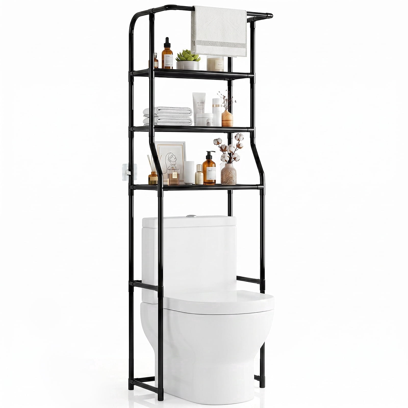 NUBILY Over The Toilet Storage Cabinet, Metal Bathroom Shelf Organizer ...