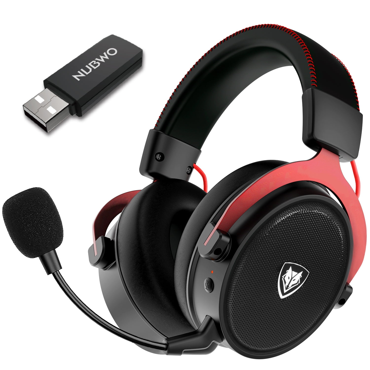 NUBWO G07 Wireless Gaming Headset with Noise Cancelling Mic for PC PS4 ...