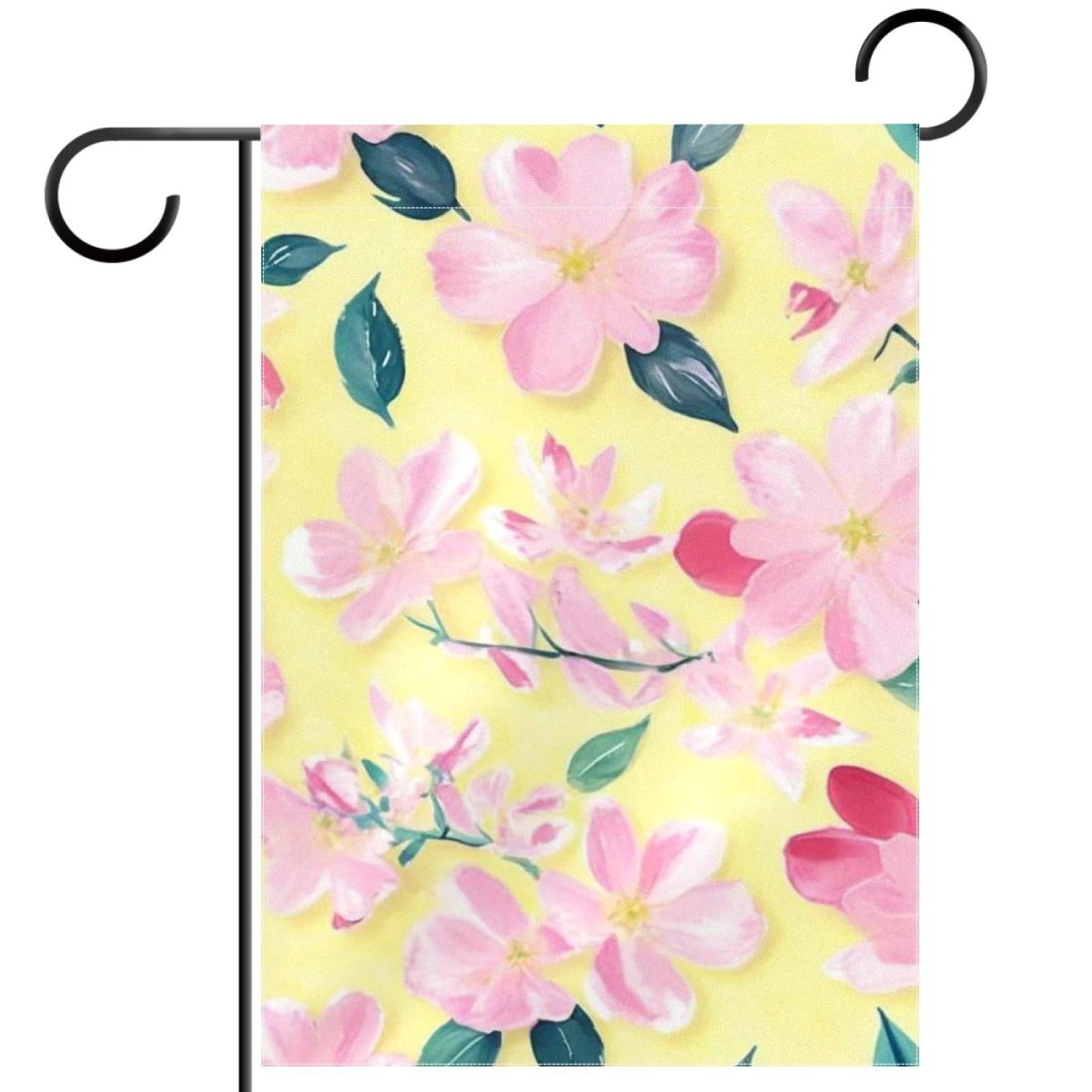 NUEAHEDN Aesthetic Cherry Blossoms Flags for Outside Decoration, Yard ...
