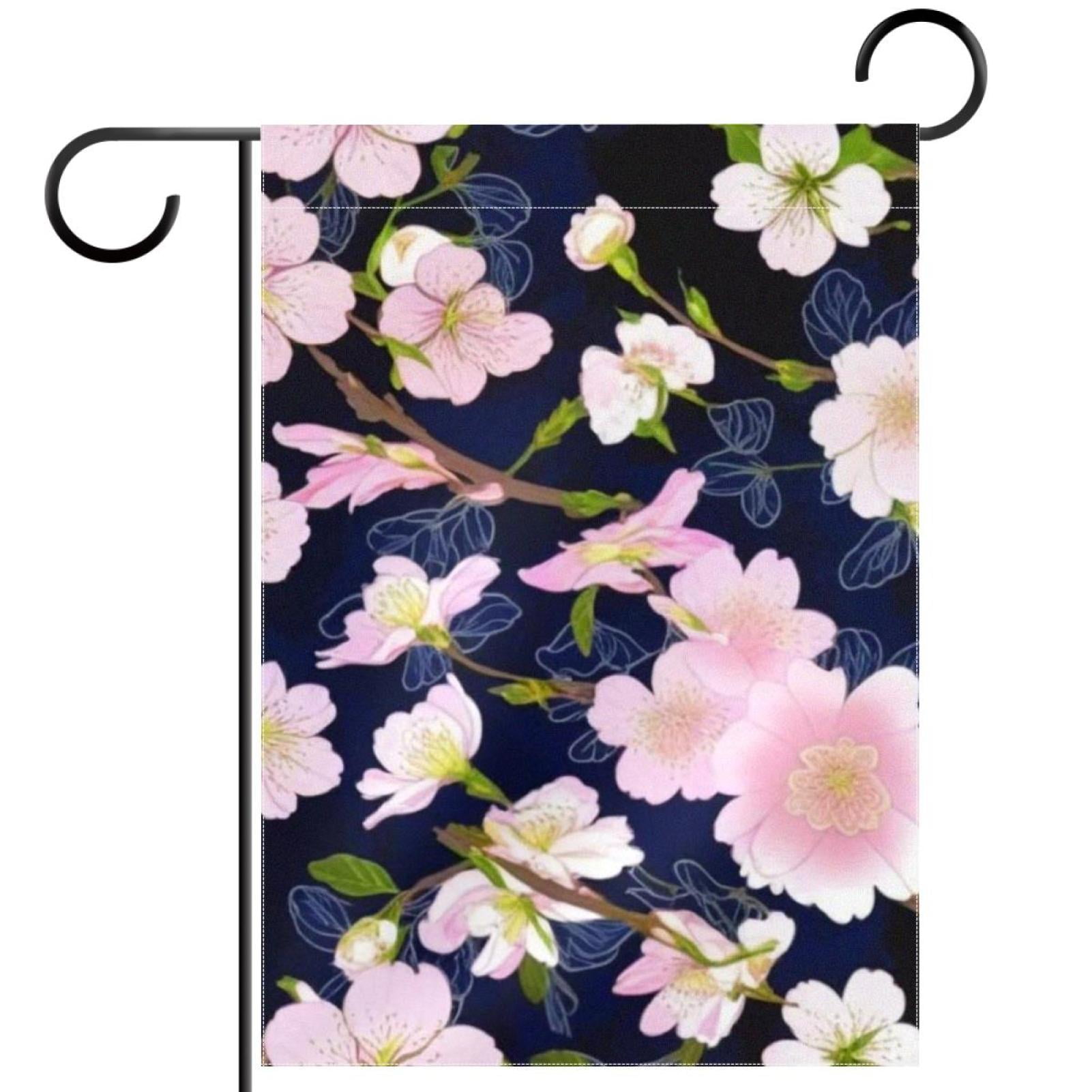 NUEAHEDN Aesthetic Cherry Blossoms Flags for Outside Decoration, Yard ...
