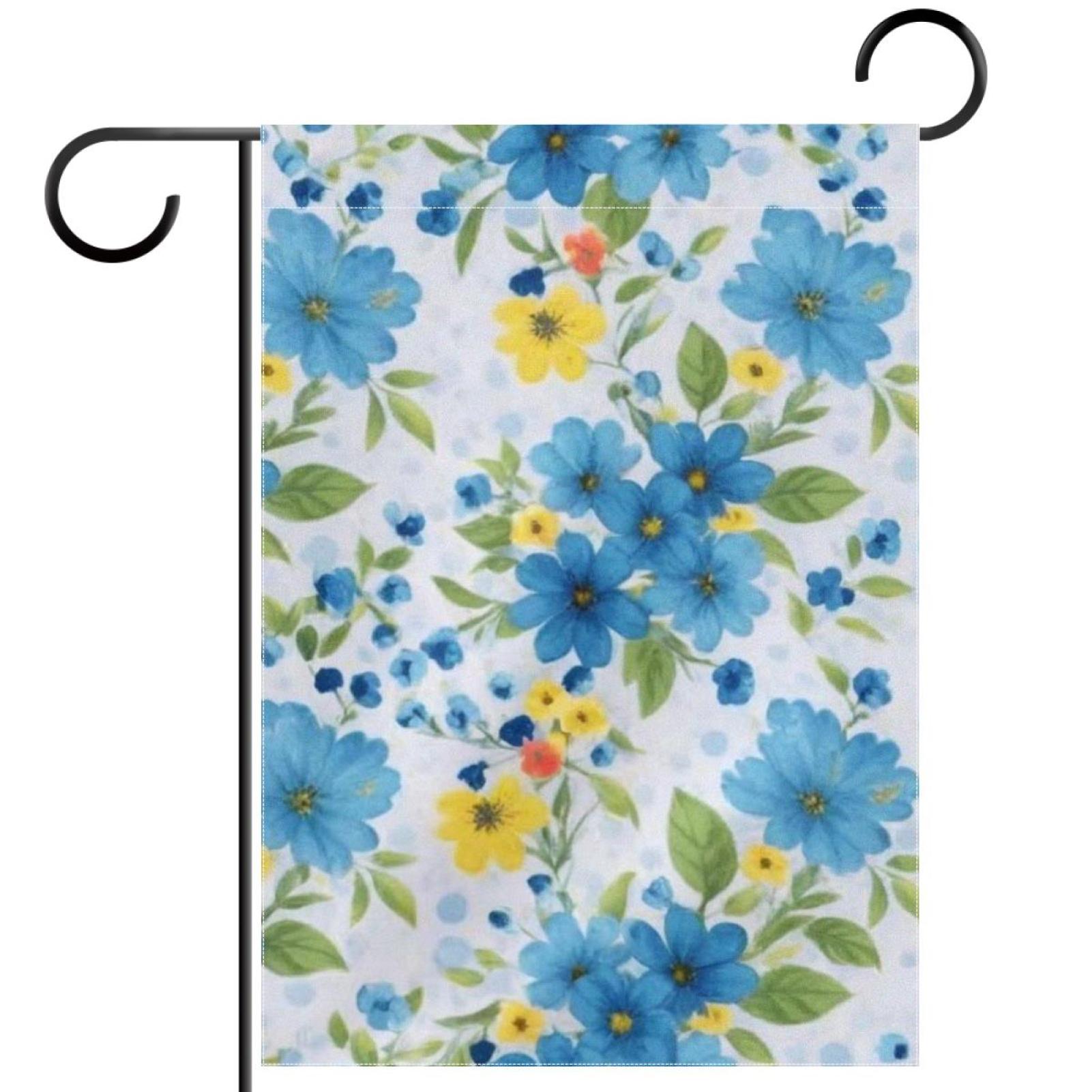 NUEAHEDN Aesthetic Colored Flowers Flags for Outside Decoration, Yard ...