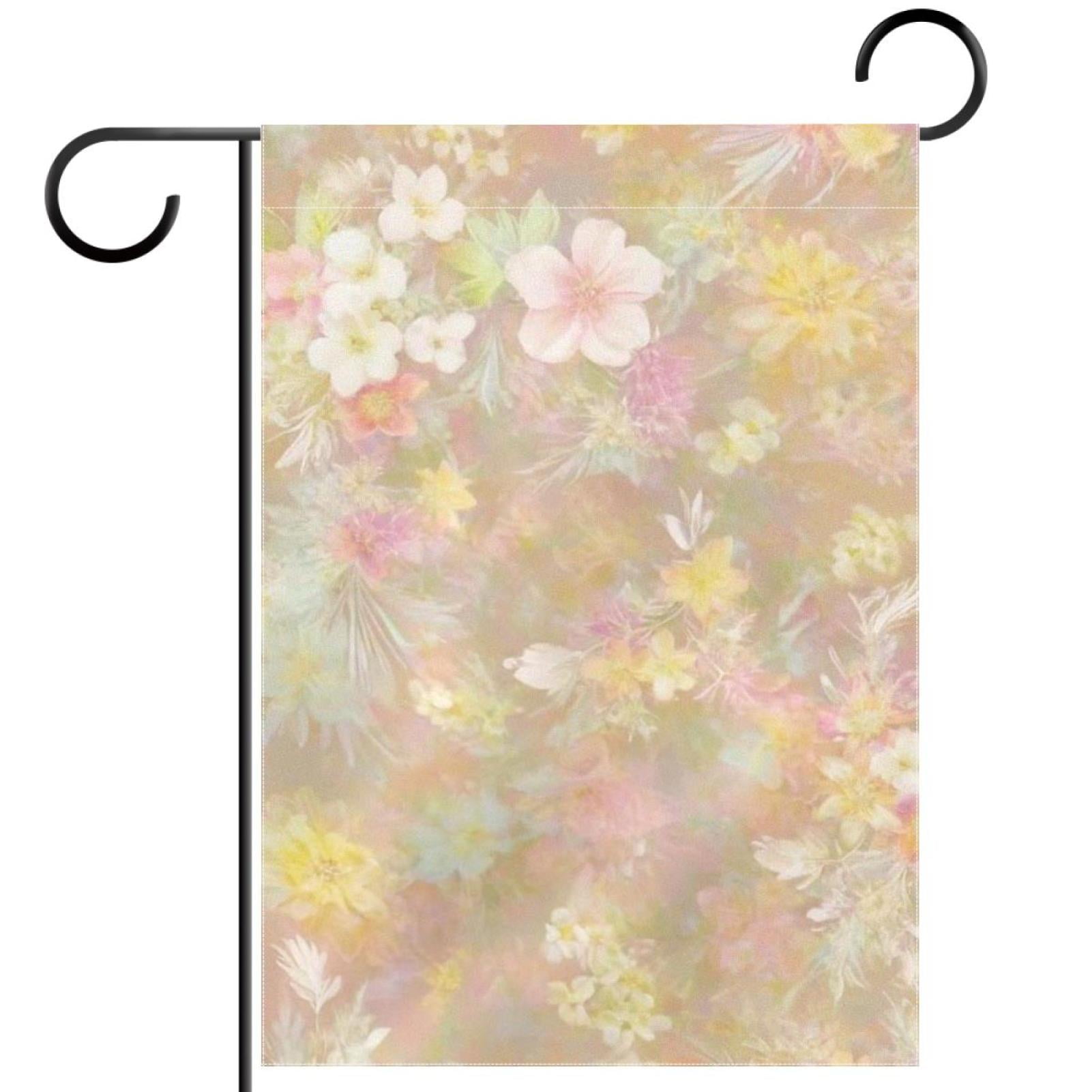 NUEAHEDN Aesthetic Flower Flags for Outside Decoration, Yard Outdoor ...