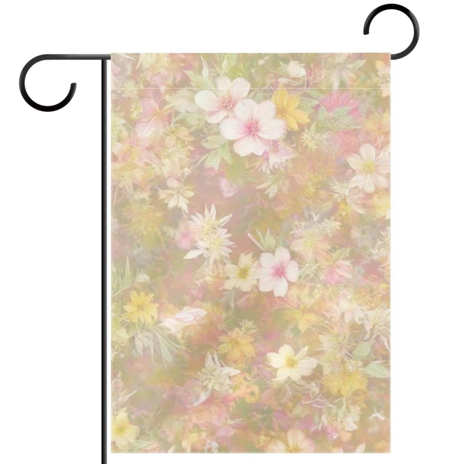NUEAHEDN Aesthetic Flower Flags for Outside Decoration, Yard Outdoor ...