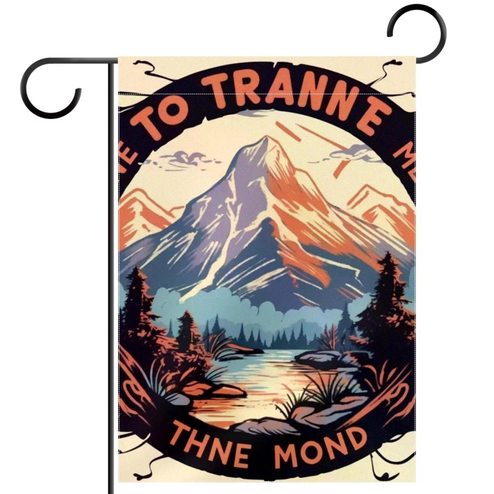 NUEAHEDN Aesthetic Landscape Flags for Outside Decoration, Yard Outdoor ...