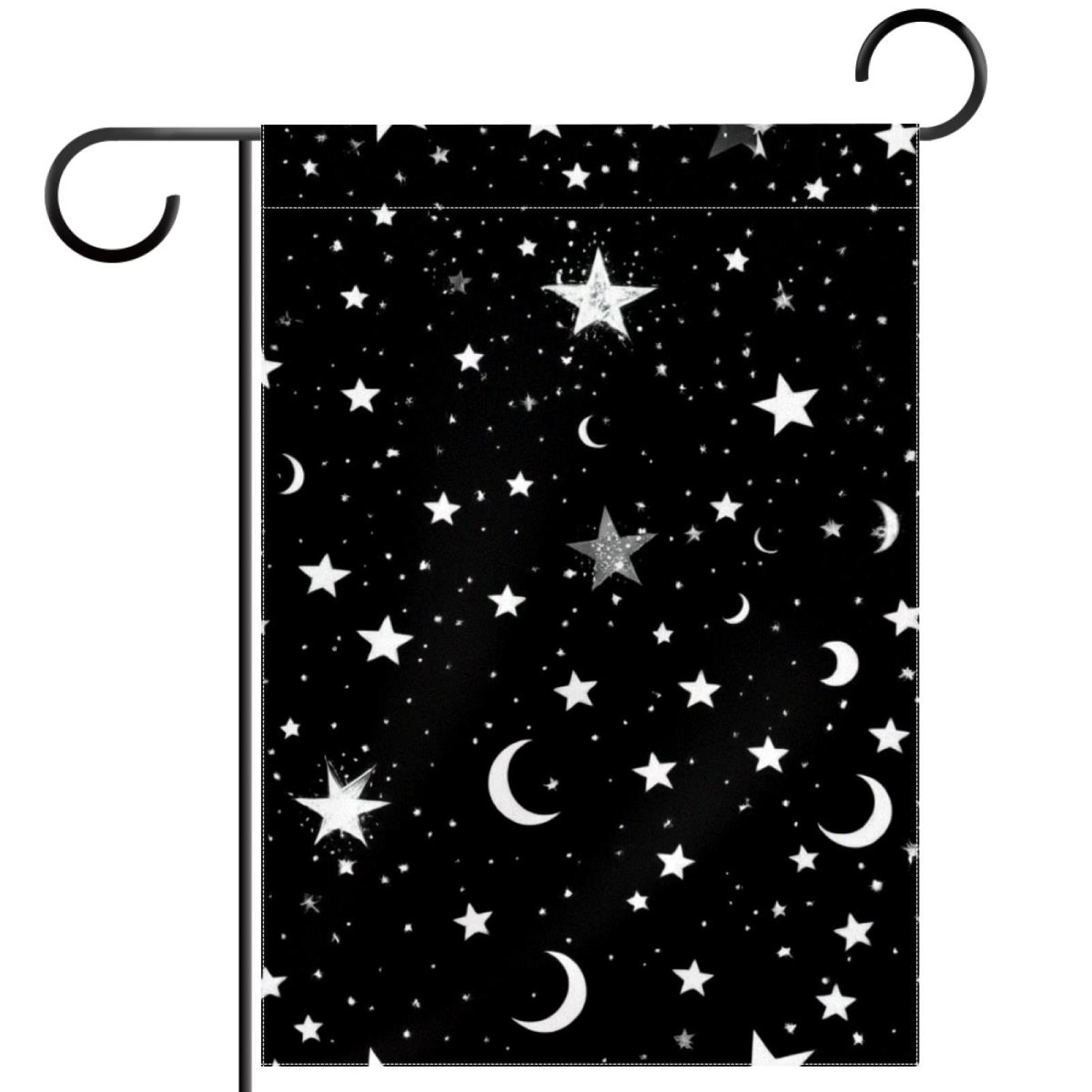 NUEAHEDN Aesthetic Stars and Moon Garden Flag for Outside,28x40 Inch ...