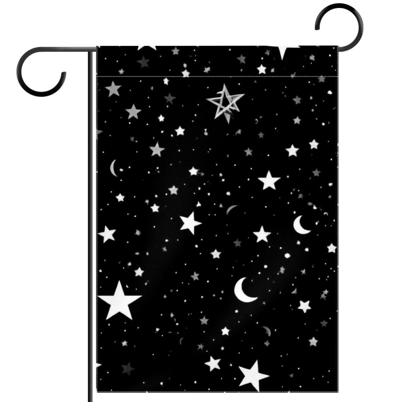 NUEAHEDN Aesthetic Stars and Moon Flags for Outside Decoration, Yard ...