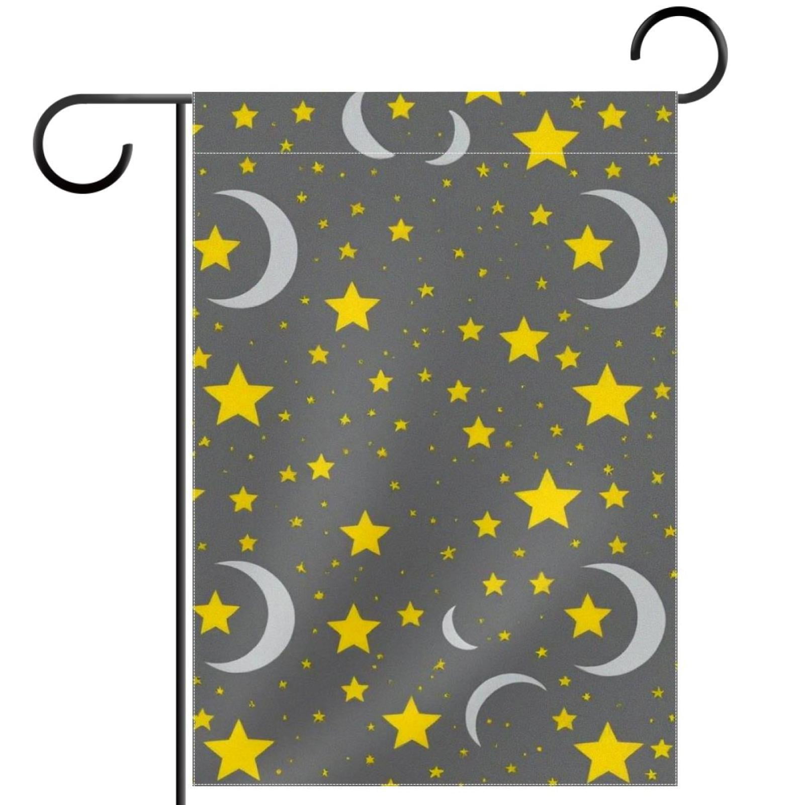 NUEAHEDN Aesthetic Stars and Moon Flags for Outside Decoration, Yard ...