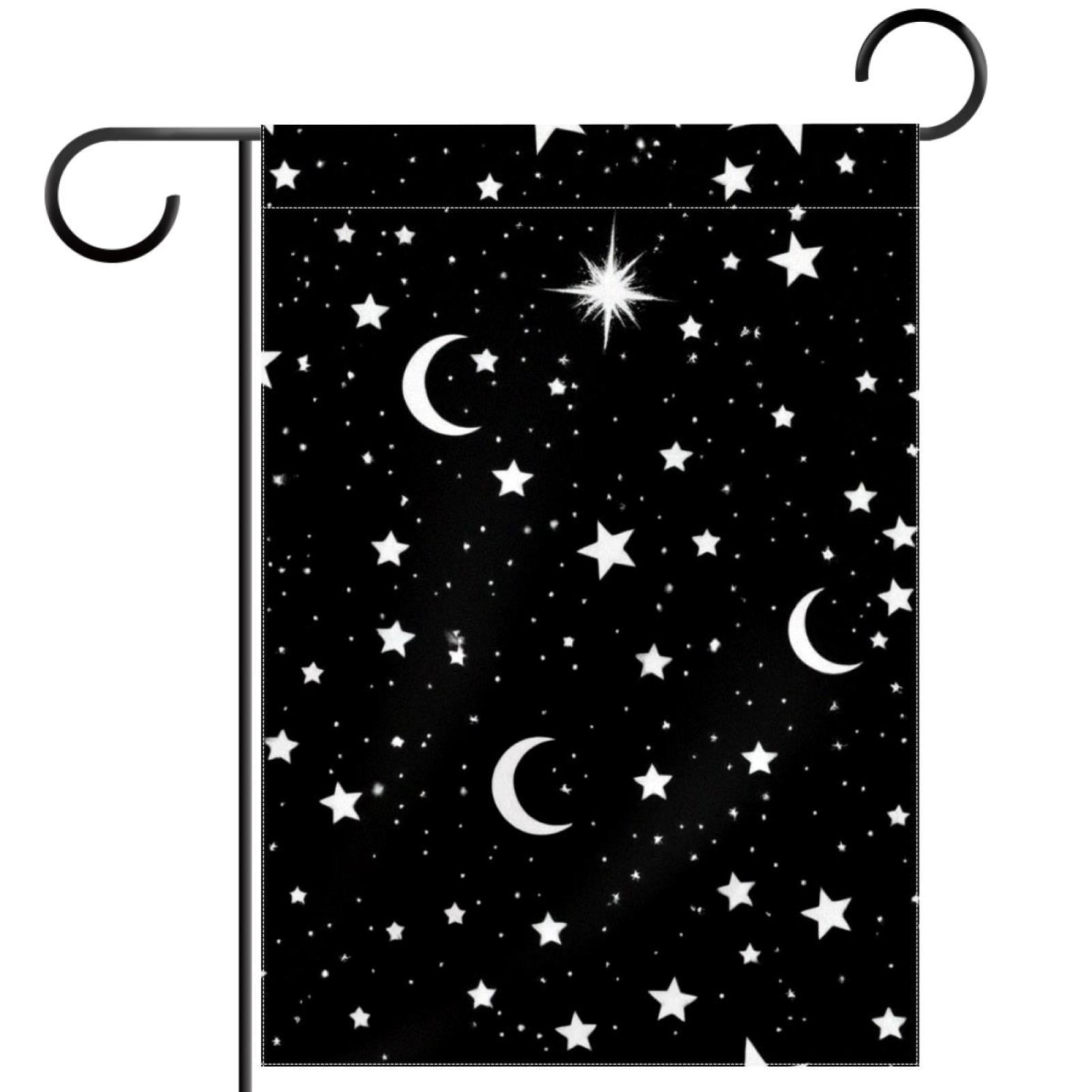 NUEAHEDN Aesthetic Stars and Moon Flags for Outside Decoration, Yard ...