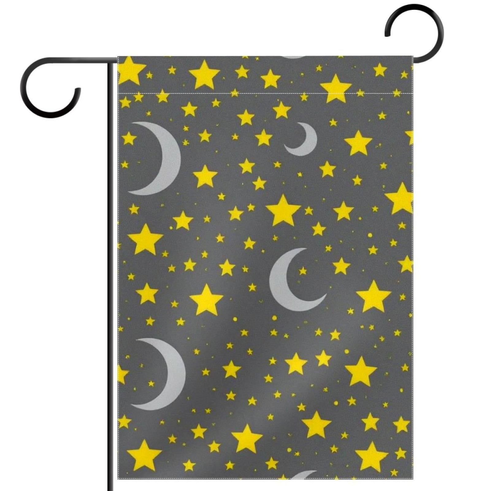 NUEAHEDN Aesthetic Stars and Moon Flags for Outside Decoration, Yard ...