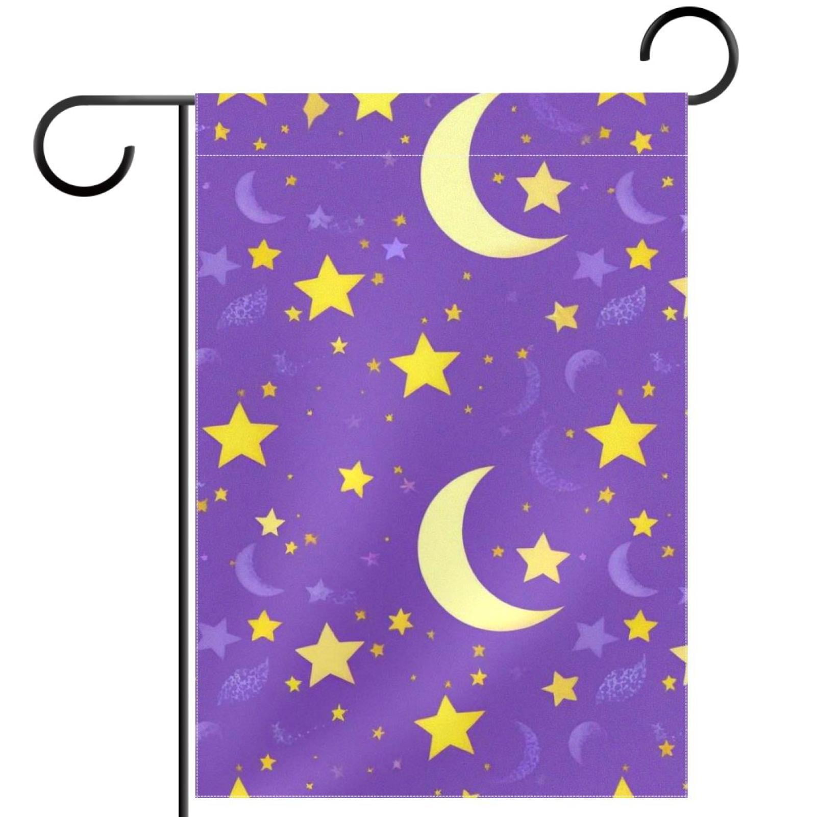 NUEAHEDN Aesthetic Stars and Moon Flags for Outside Decoration, Yard ...