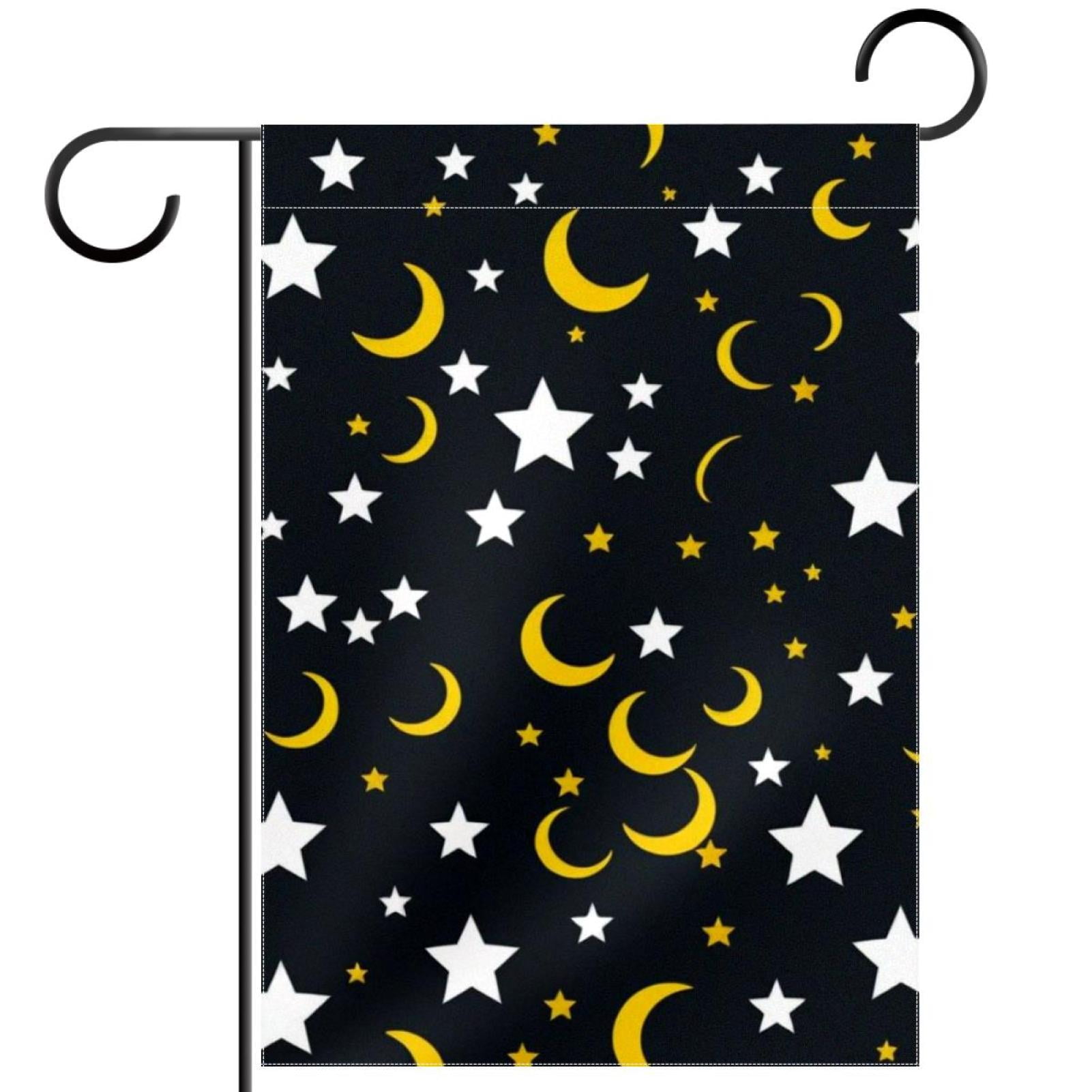 NUEAHEDN Aesthetic Stars and Moon Flags for Outside Decoration, Yard ...